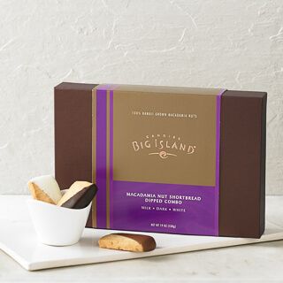 Big Island Candies | Macadamia Nut Shortbread - Dipped Combo